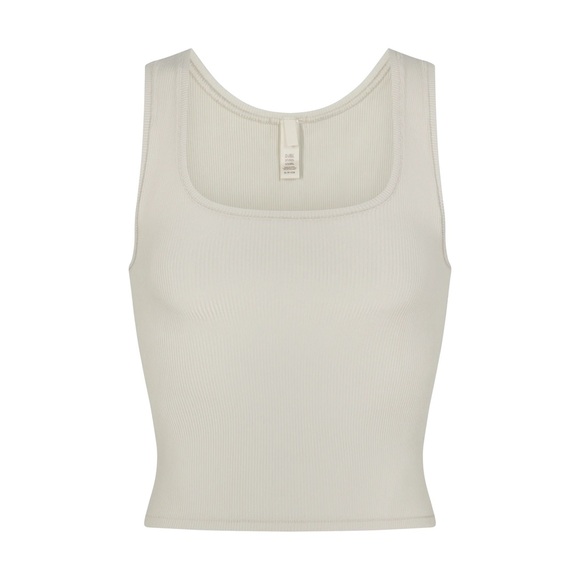 SKIMS | Tops | Skims Soft Lounge Rib Tank In Talc | Poshmark